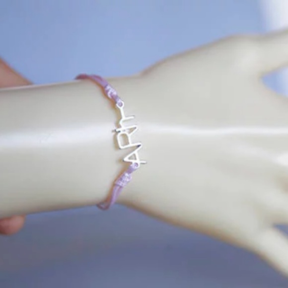 Handmade | Jewelry | Blood Type Arh Negative Macrame Cord Bracelet ...